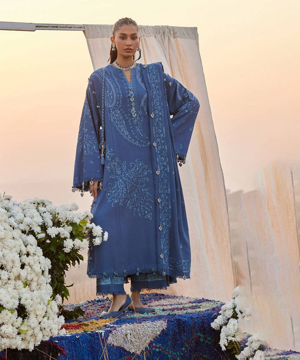 ZAHA Winter Unstitched '25 - Resham Fabrics